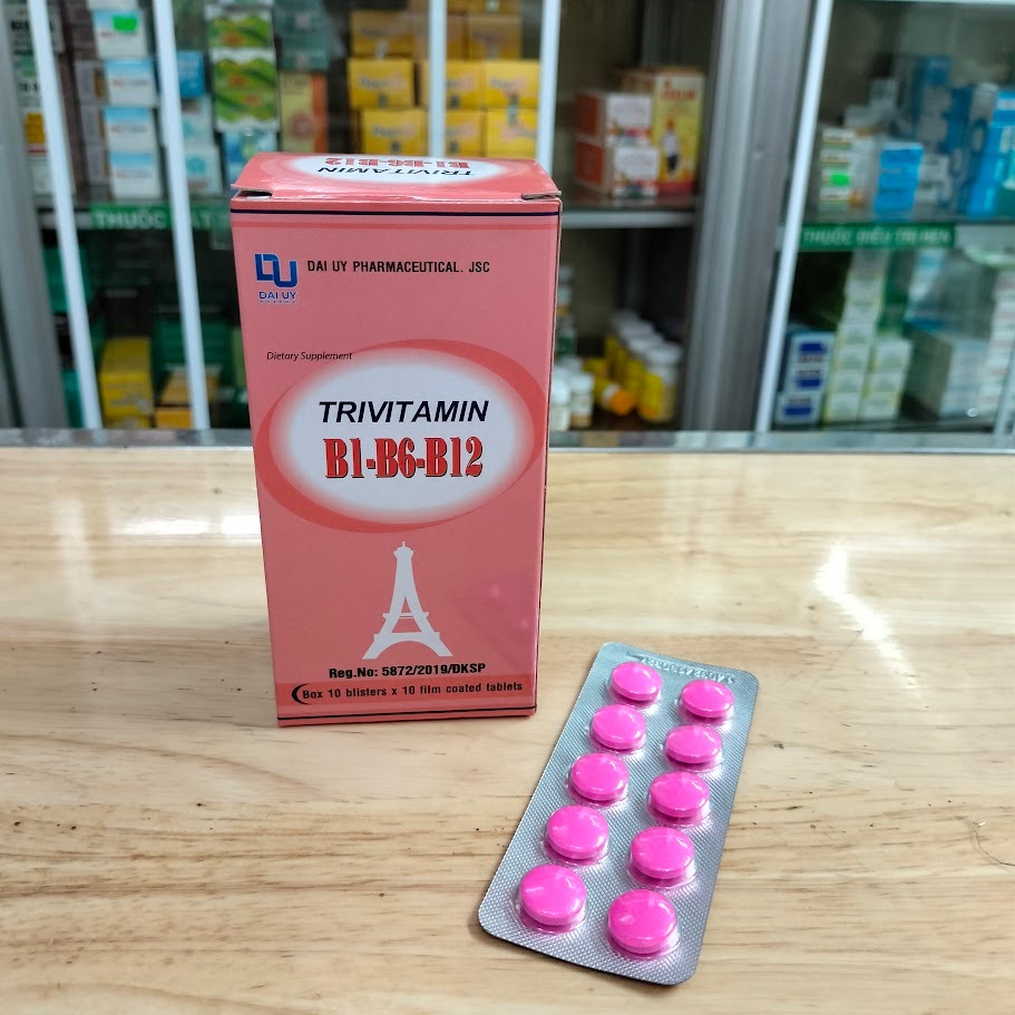 Trivitamin 3B B1- B6 - B12 hộp 100 viên nén - Bổ sung vitamin B1- B6 - B12 | Shopee Việt Nam