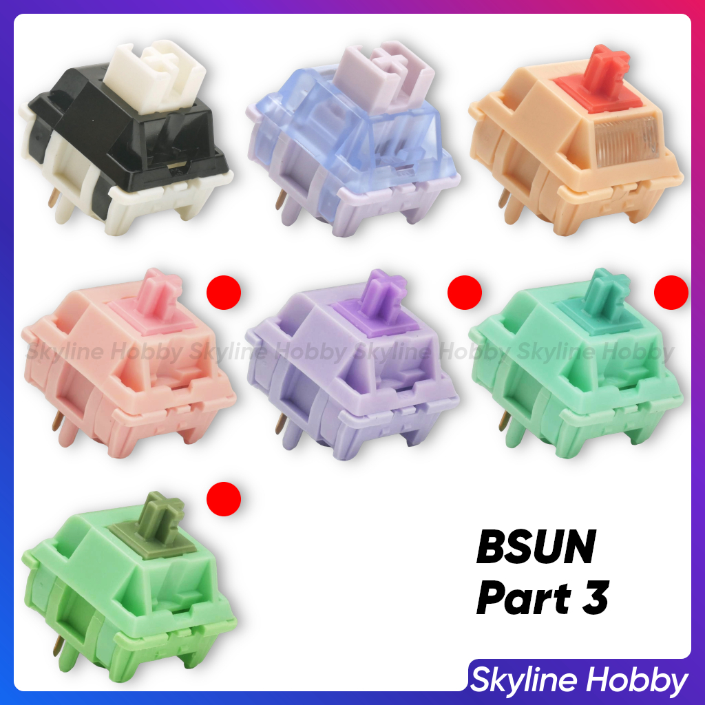 Switch bàn phím cơ BSUN - BSUN Tai Chi, Rise Dream, MMD NP, Macaron ...
