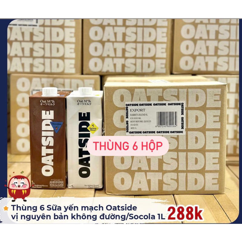 SỮA YẾN MẠCH OATSIDE - BARISTA BLENDED OAT MILK 1L 8/2025 | Shopee Việt Nam