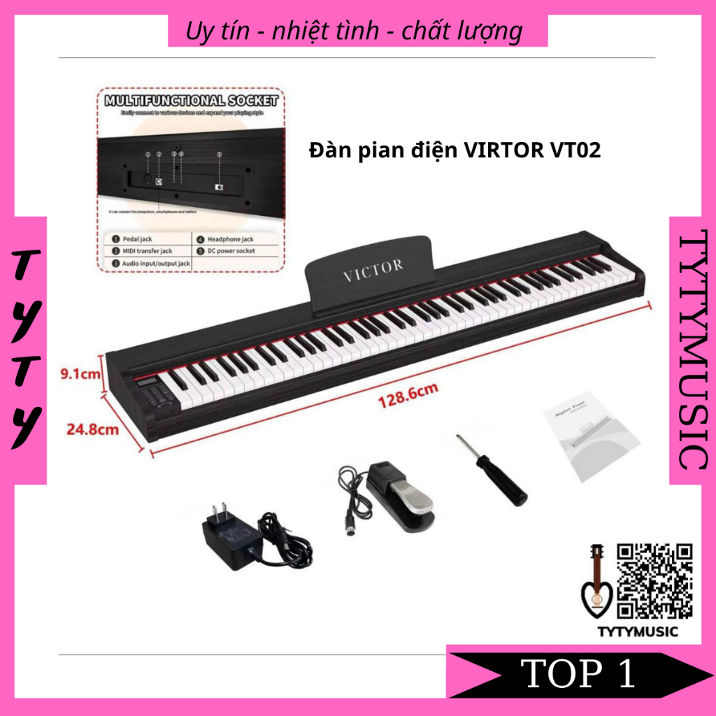 Piano Điện Victor – VT02 Nhập Khẩu Chính Hãng TYTYMUISC | Shopee Việt Nam