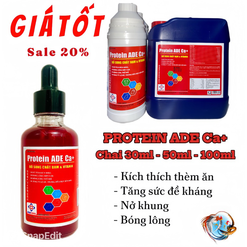 PROTEIN ADE - Nuôi gà tơ, nở khung, lên cân, bóng lông | Shopee Việt Nam