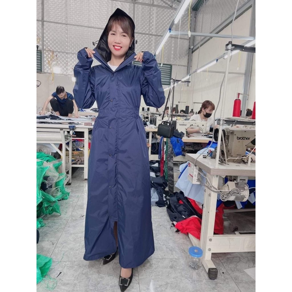 Áo đi mưa nữ Xanh dáng đẹp, cao cấp xuất khẩu Shaiko | Shopee Việt Nam