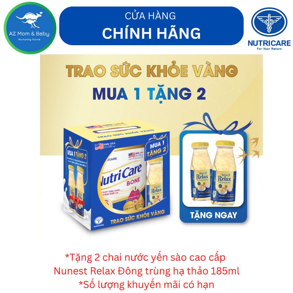 Sữa bột Nutricare Bone Mới phòng loãng xương cải thiện xương khớp (850g) | Shopee Việt Nam