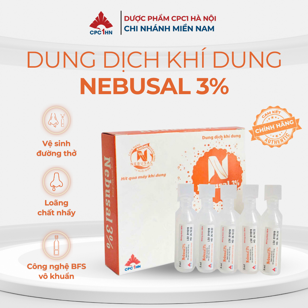 Dung Dịch Khí Dung CPC1HN NEBUSAL 3% Làm Sạch Đường Hô Hấp Trên - Vỉ 5 ...