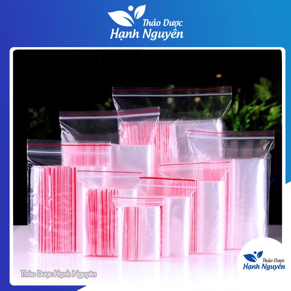 Túi zip viền đỏ 100g, túi zip bấm miệng đủ size, dày dặn, chắc chắn ...