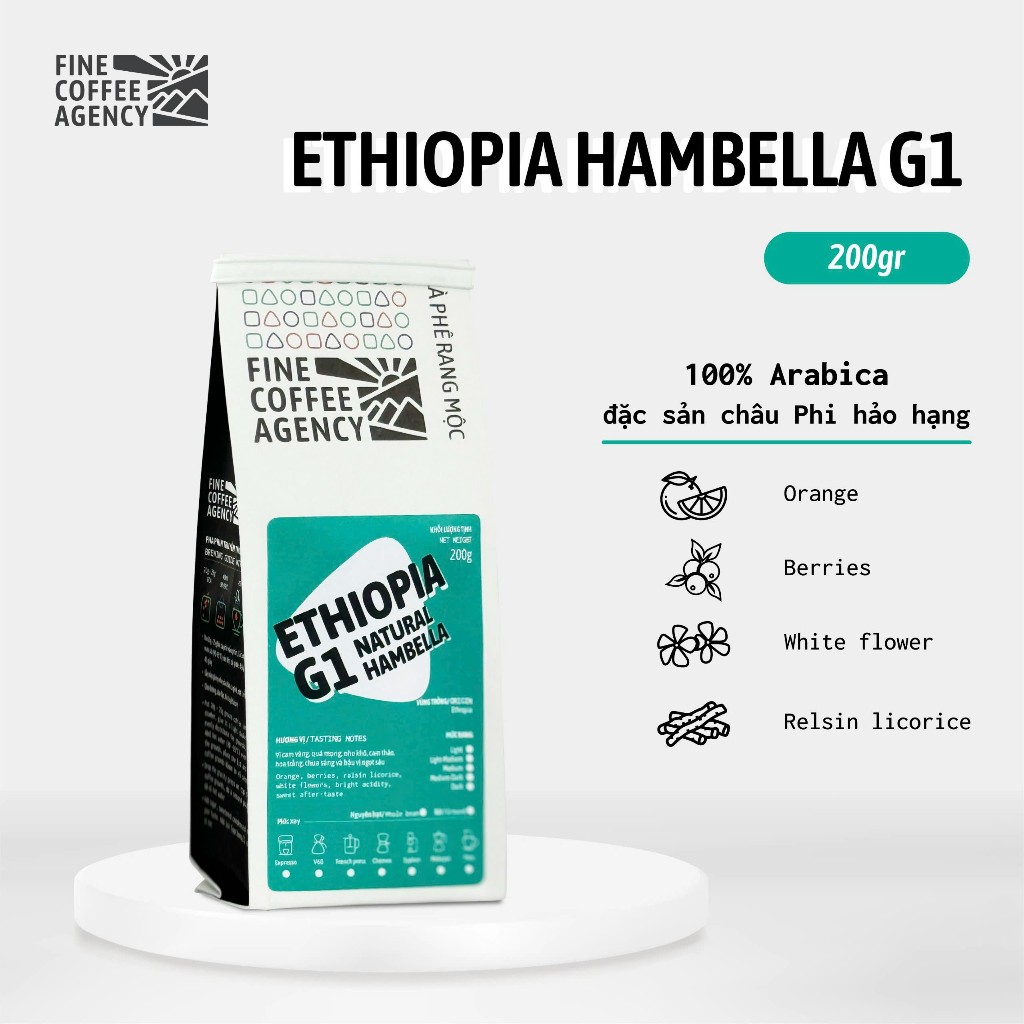Cà Phê Ethiopia G1 Natural Hambella. Khách đặt mới rang luôn tươi mới | Shopee Việt Nam