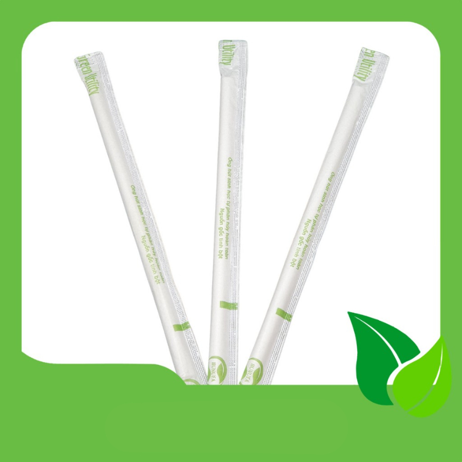 Ống hút tinh bột tự phân huỷ sinh học dùng một lần cao cấp Hunufa ...