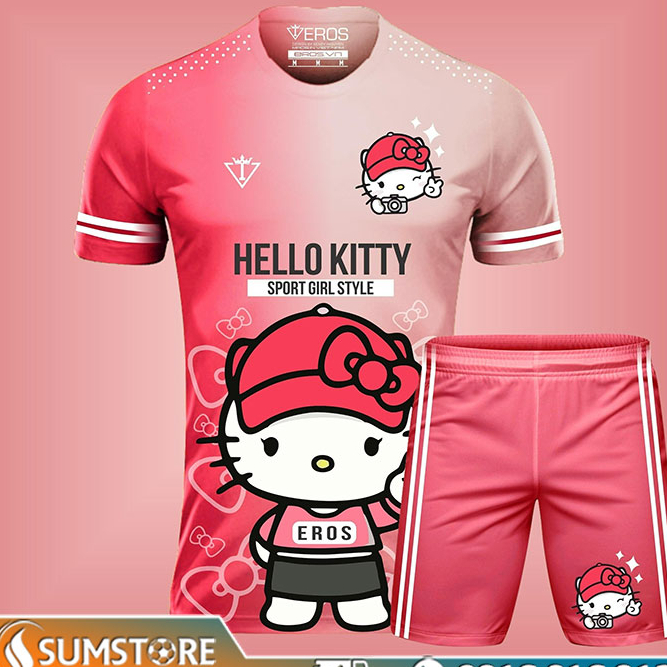 Áo Bóng Đá Độc Lạ Hello Kitty Hồng 23 - Áo Thể Thao Cho Nam Nữ | Shopee ...