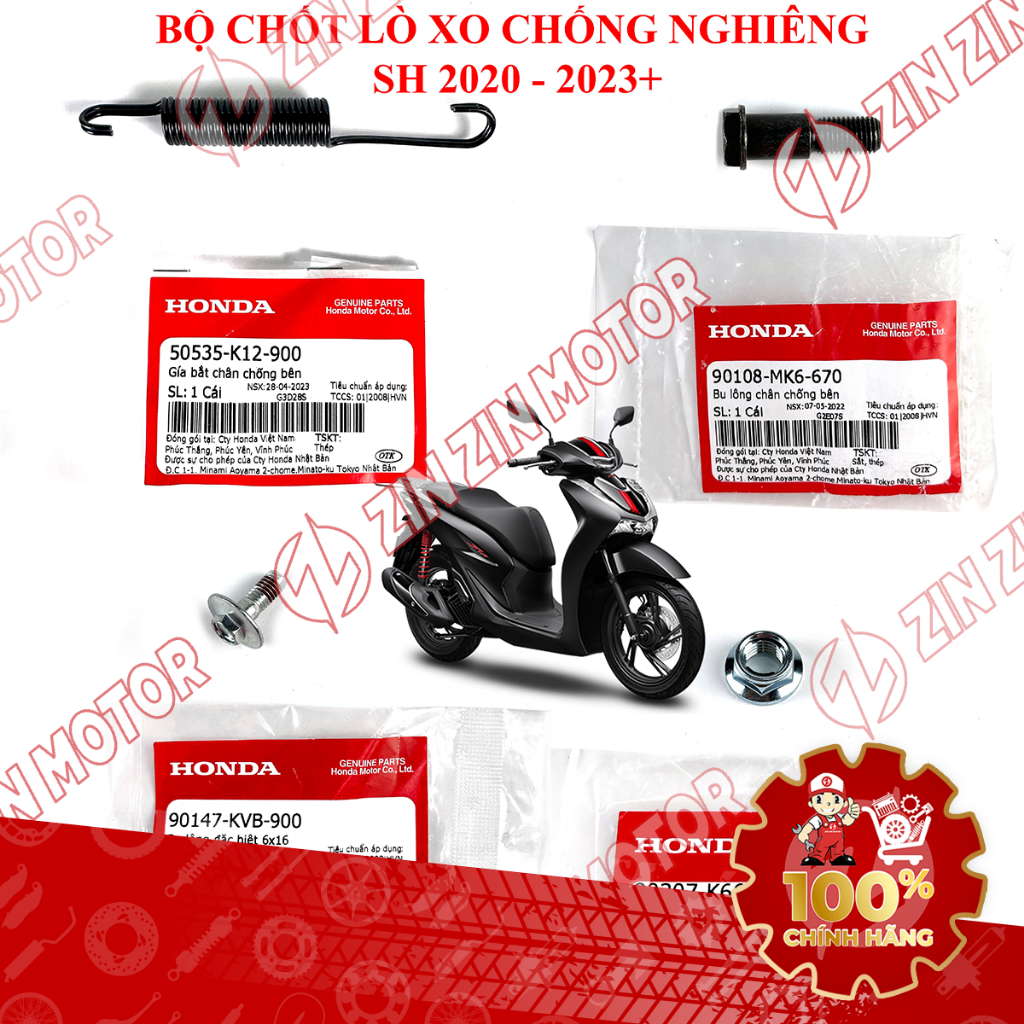 Bộ Chốt, Ốc Kẹp, Bu Lông, Lò Xo Chống Nghiêng SH 125i 2020 - 2024+, SH 150i 2020 2021 2022 ...