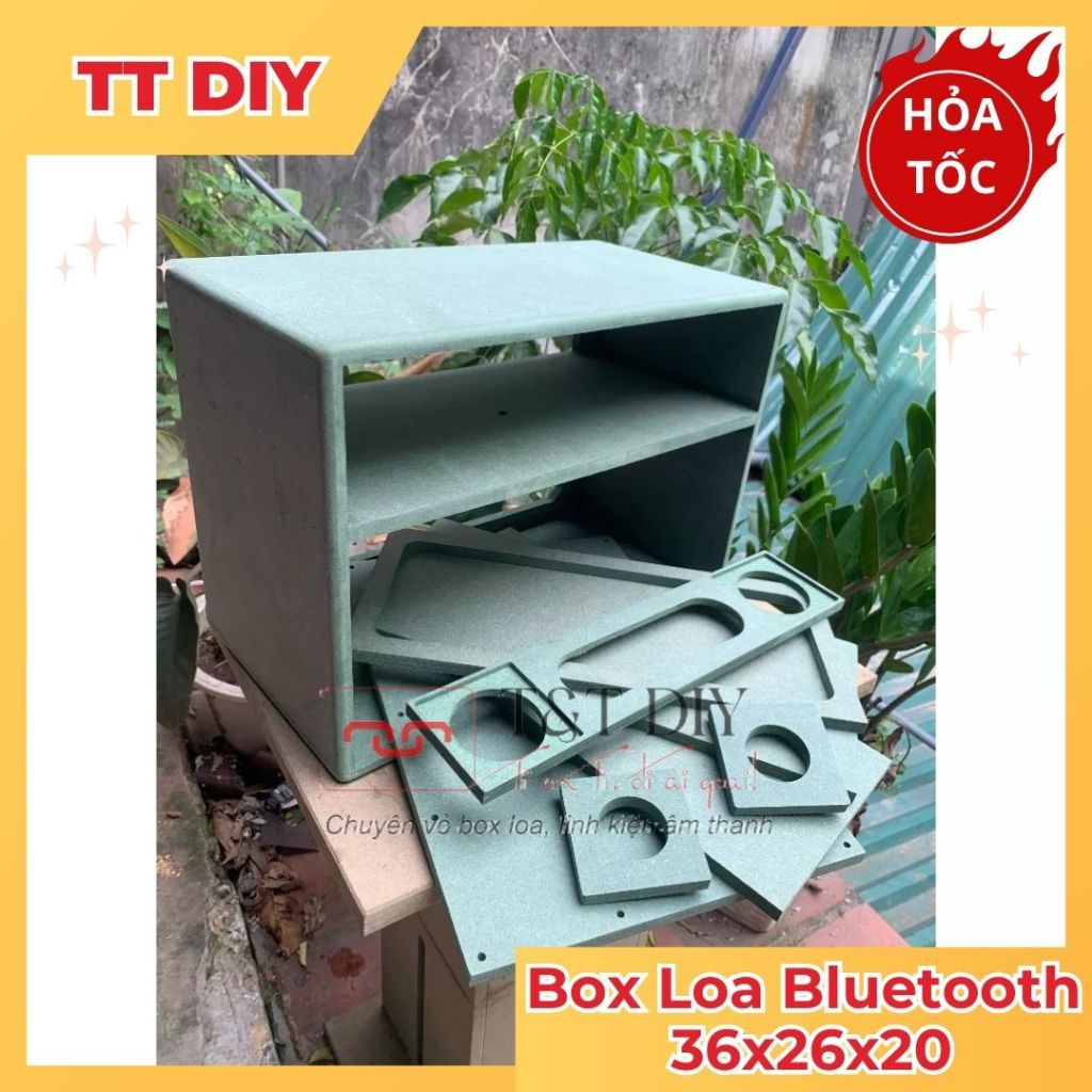 Vỏ Box Loa 36x26x20 - 2 Ngăn Kiểu Dáng Cổ Điển, Thích Hợp Làm Loa Decor ...