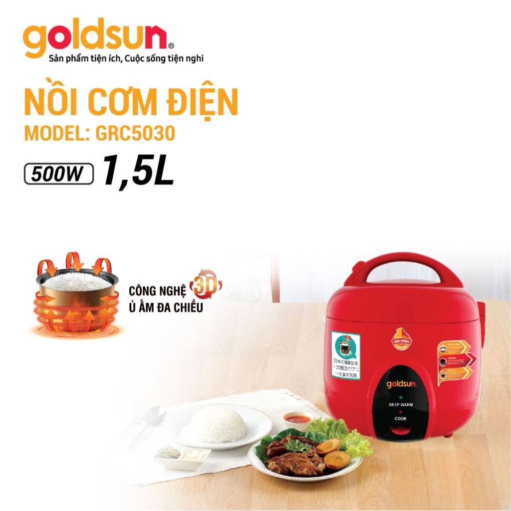 Nồi cơm đện 3D Goldsun GRC5030 | Shopee Việt Nam
