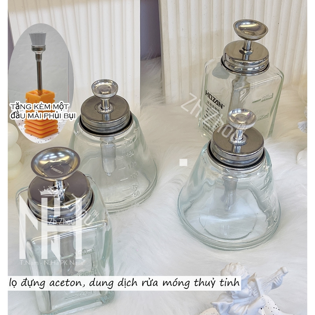 Lọ đựng axeton, cồn, Lọ aceton, lọ đựng aceton rửa móng, lọ đựng dung ...