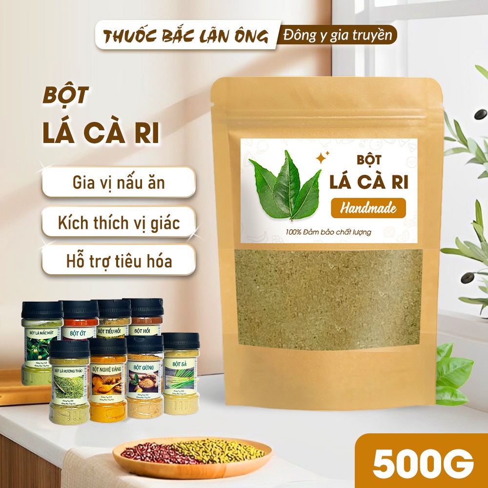 Bột lá cà ri 500g, curry leaves, bột gia vị nấu cà ry, cari khô, thơm ...