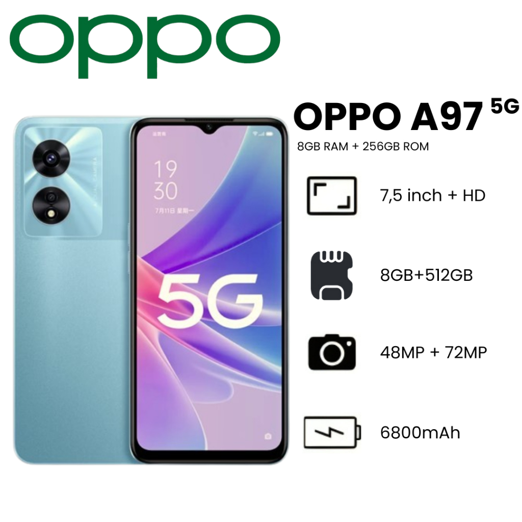 (OP) A97 5G smartphone | 8GB RAM + 256GB ROM | PUBG | 5000mAh battery | Shopee Việt Nam