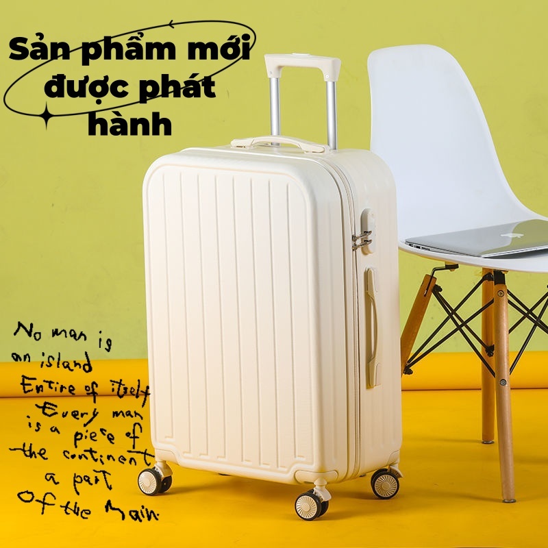 Vali 20 inch, vali chống nước có bánh xe im lặng xoay 360 độ dày dặn ...