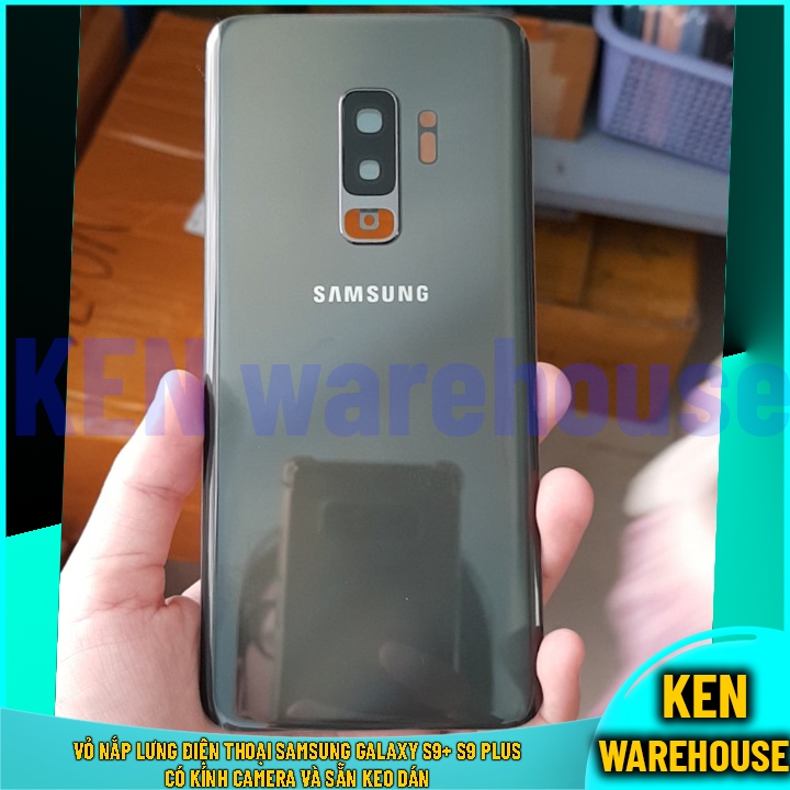 SS S9+ Vỏ Nắp Lưng Điện Thoại SAMSUNG Galaxy S9+ S9 Plus Có Kính Camera Và Sẵn Keo Dán | Shopee ...