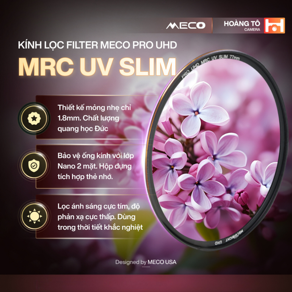 Kính lọc Filter MECO Pro UHD MRC UV Slim Cao cấp – Chính hãng từ Mỹ | Shopee Việt Nam