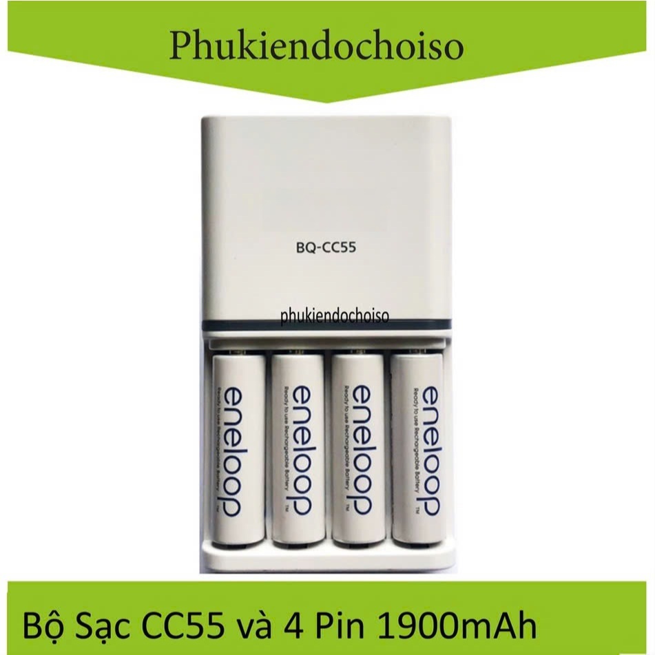 Bộ Sạc CC51 và 4 Pin sạc AA Eneloop 1900mAh | Shopee Việt Nam