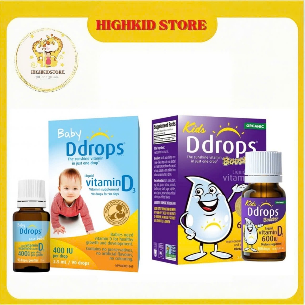 Baby Ddrops Vitamin D3 ddrop cho bé 90 giọt Mỹ | Shopee Việt Nam