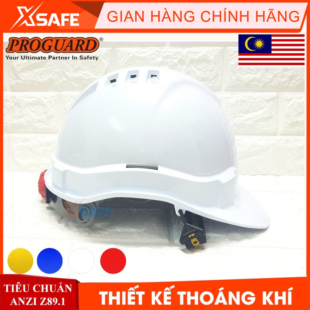 Nón bảo hộ Proguard HG2-WHG3RS nhựa ABS siêu cứng-có lỗ thoáng khí,4 ...