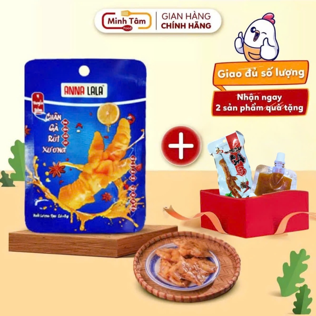 COMBO 20 Gói Chân Gà Cay Rút Xương ANNA LALA Vị Truyền Thống Thấm Đẫm ...