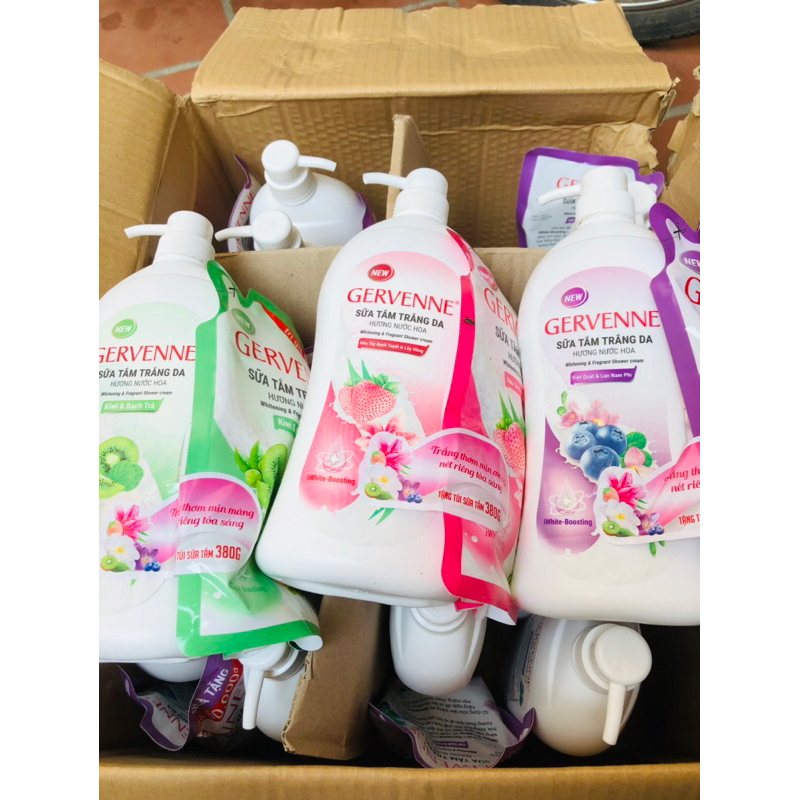 Sữa tắm Dê Trắng Da 900 gram Tặng túi 380gram | Shopee Việt Nam