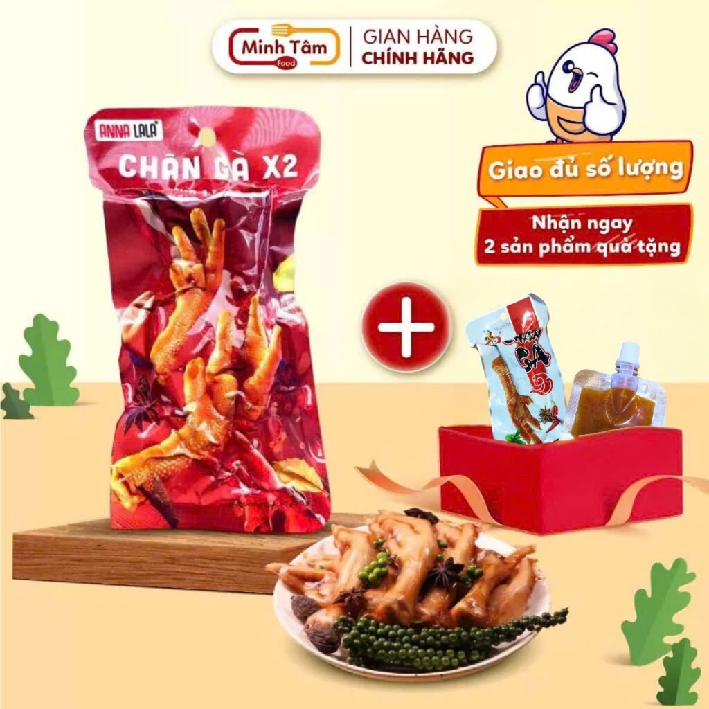 [5, 10, 20, Gói] Chân Gà Đôi X2 ANNA LALA Thơm Ngon Thấm Đẫm Gia Vị Gói ...