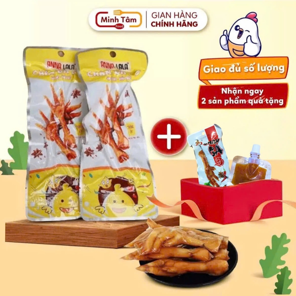Chân Gà Không Cay Có Xương ANNA LALA COMBO 20 Gói Hấp Dẫn Đậm Vị Ăn Là ...