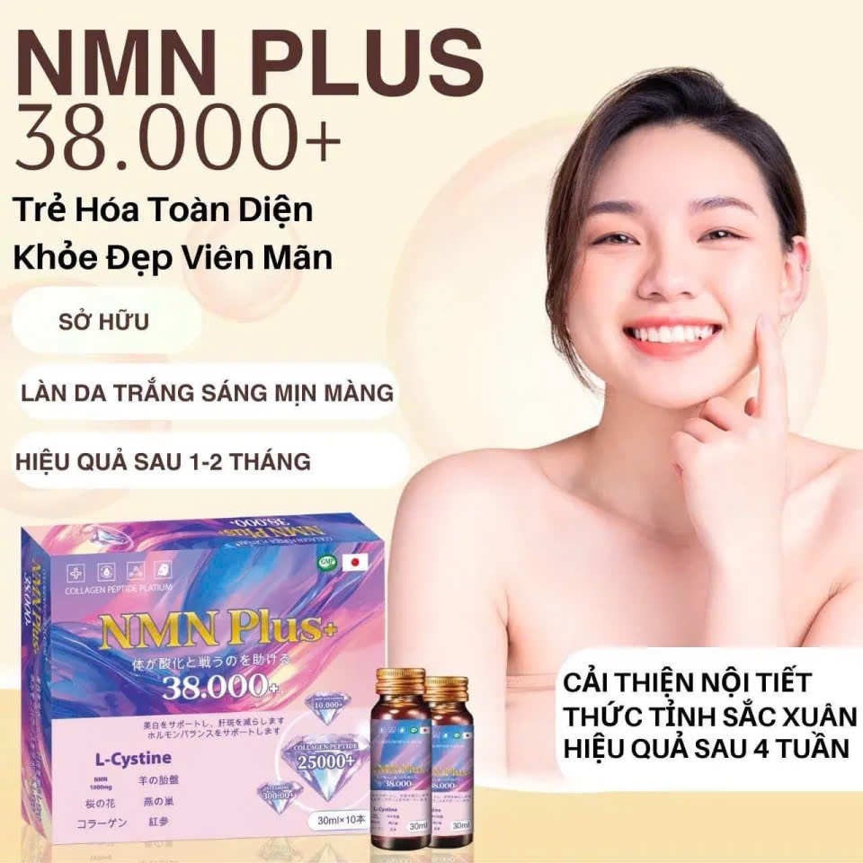 NMN PLUS+ 38000 COLAGEN PEPTIDE PLATIUM SET 10 CHAI NHỎ, 30ML/1 CHAI SP001737 | Shopee Việt Nam