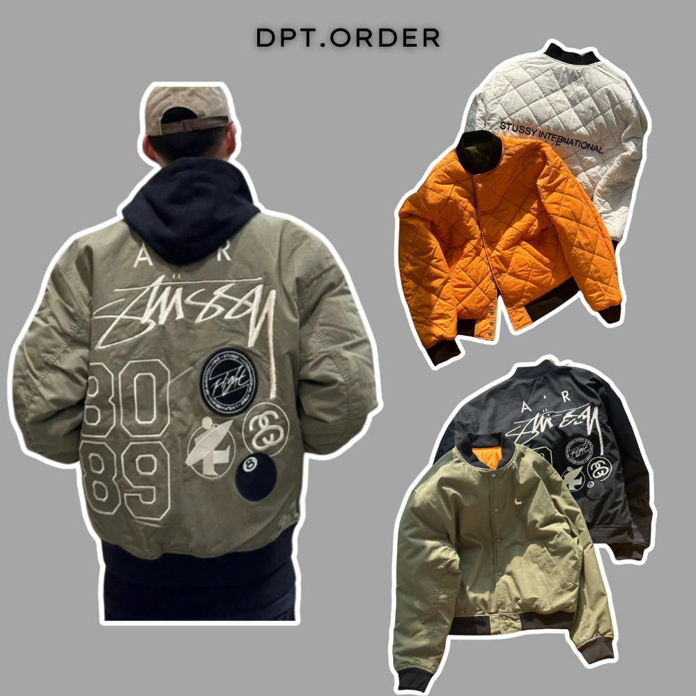 (Best quality) Áo Varsity Stu.ss.y x N!ke A.ir Mặc 2 Mặt Hàng cao cấp ...