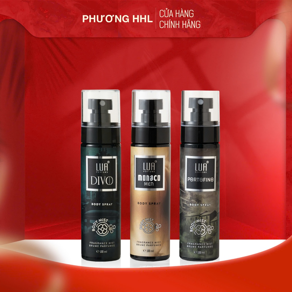 Combo 3 chai body mist nam Monaco Men 100ml + Divo 100ml + Portofino ...