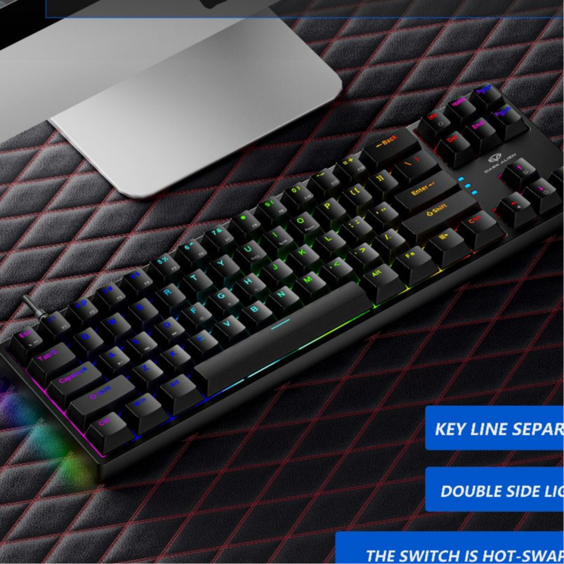 Bàn phím cơ Gaming Dark Alien K710 Blue Switch- Led RGB- Kết nối có dây ...