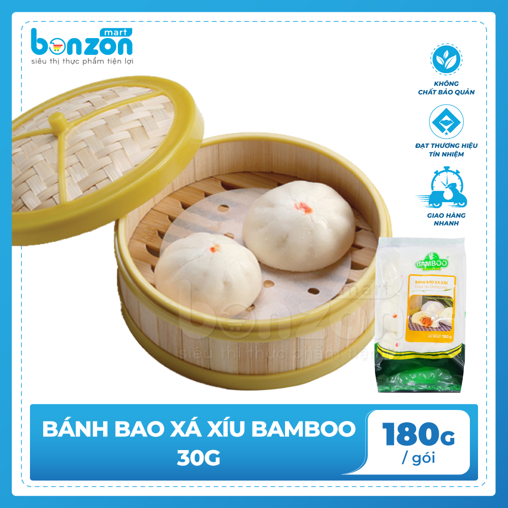 BÁNH BAO XÁ XÍU BAMBOO 30G (180G) | Shopee Việt Nam