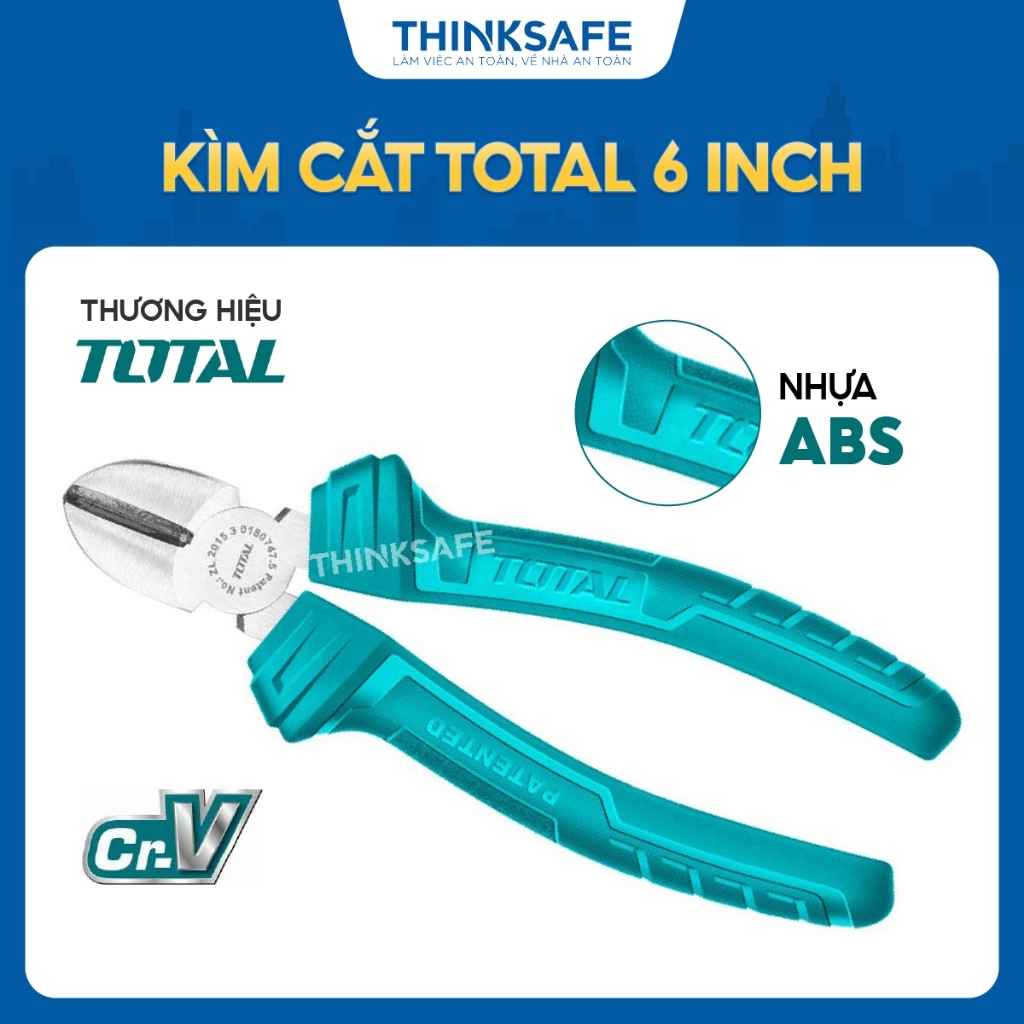 Kìm cắt Total THT130612, THT130706P kích thước 6 inch - 7 inch, Đầu kềm ...