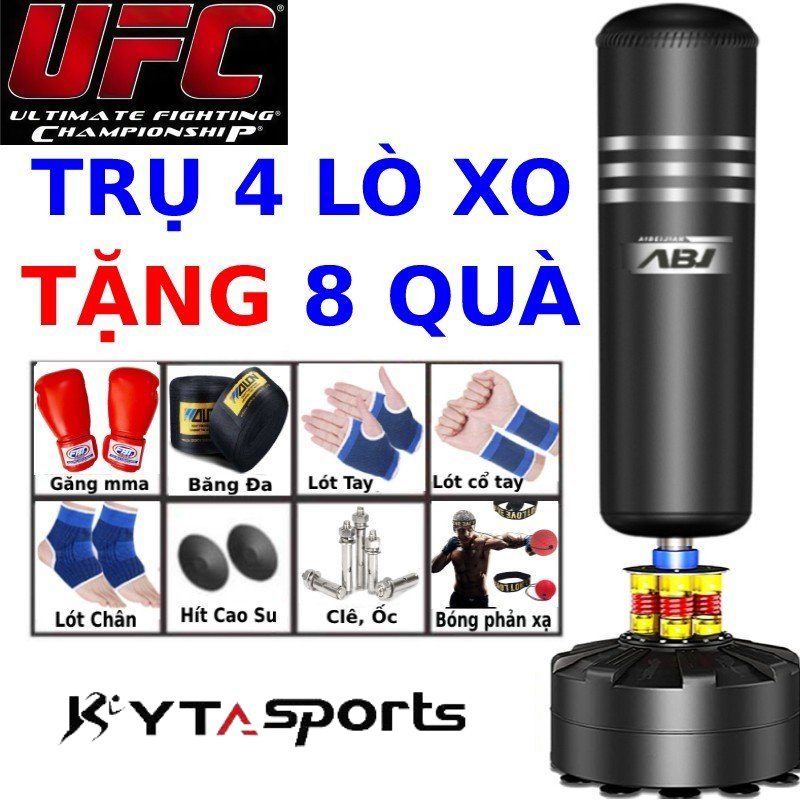 [Xả Kho] Bao Cát Đấm Bốc Boxing Tập Võ Tự Đứng 4 Lò Xo 2025 cao 1m75 ...