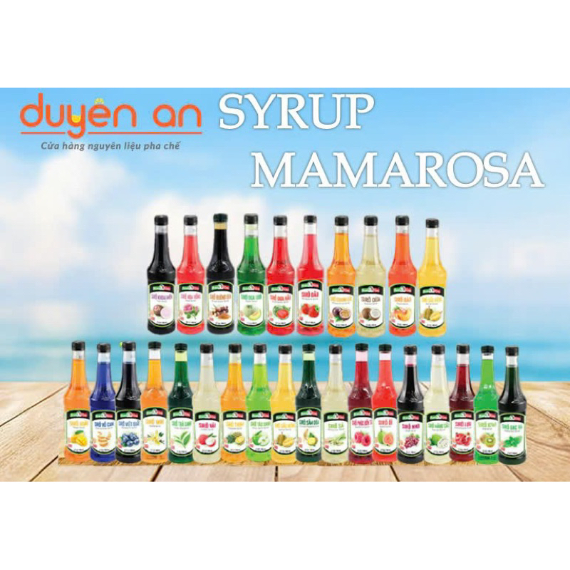 Siro Mamarosa chai 700ml đủ các hương trái cây | Shopee Việt Nam