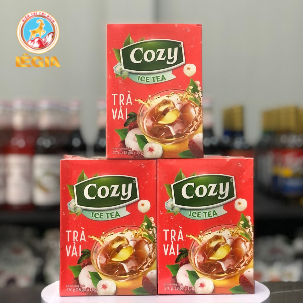 TRÀ COZY HÒA TAN ICE TEA VẢI - HỘP 18 GÓI 270G - LYCHEE COZY ICE TEA ...