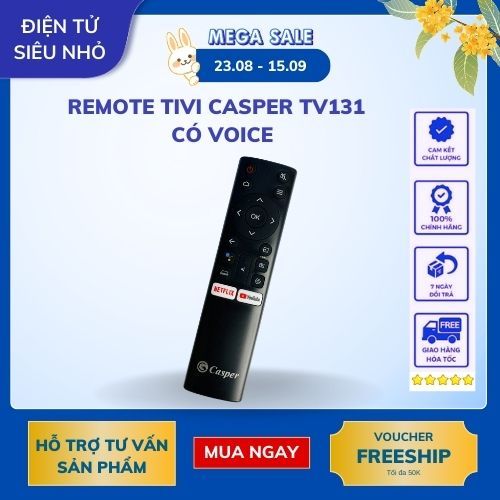 Remote Tivi CASPER TV131 - Có Voice | Netflix | Shopee Việt Nam