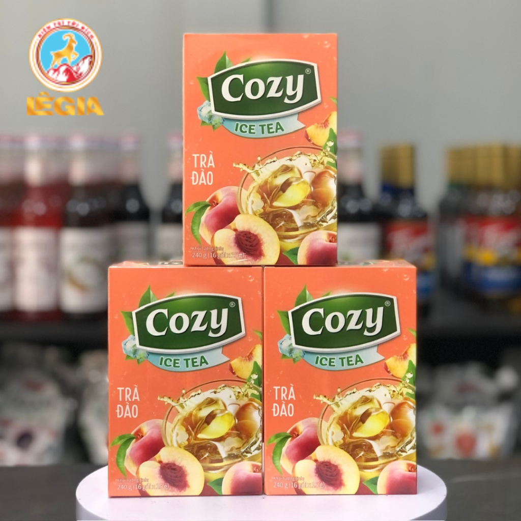TRÀ COZY HÒA TAN ICE TEA ĐÀO - HỘP 16 GÓI 240G - PEACH COZY ICE TEA ...