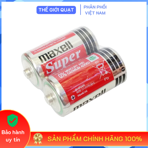 [HỎA TỐC] Pin trung C Maxell Super Power Ace Red 1.5V (vỉ 2 viên ...