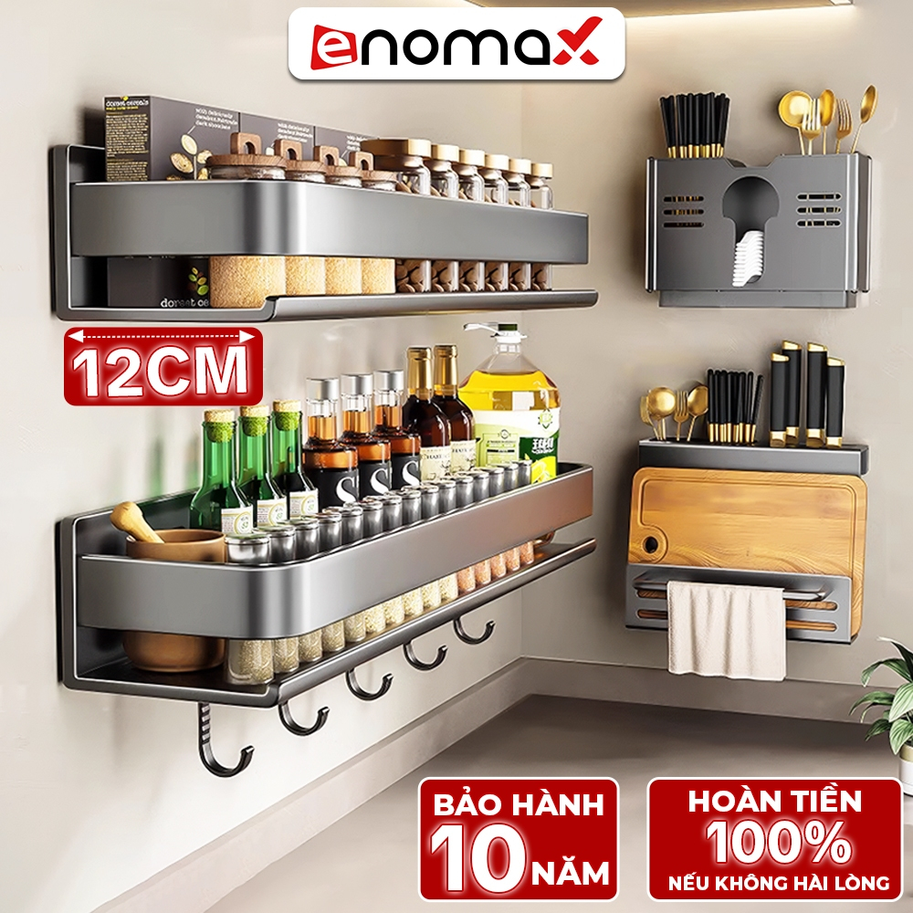 Kệ đựng gia vị Enomax để đồ nhà bếp đa năng, chất liệu Thép Carbon ...