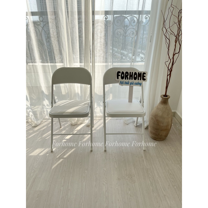 [ Hoả tốc 2h] Ghế văn phòng gấp gọn, ghế decor, ghế có nệm siêu êm - Giá sỉ ⚡️ Freeship ⚡️ Hình ...