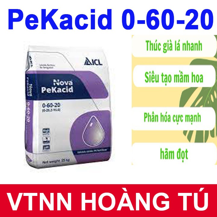 Pekacid 0-60-20 - Siêu Lân Kích Mầm Hoa (gói 1kg) | Shopee Việt Nam