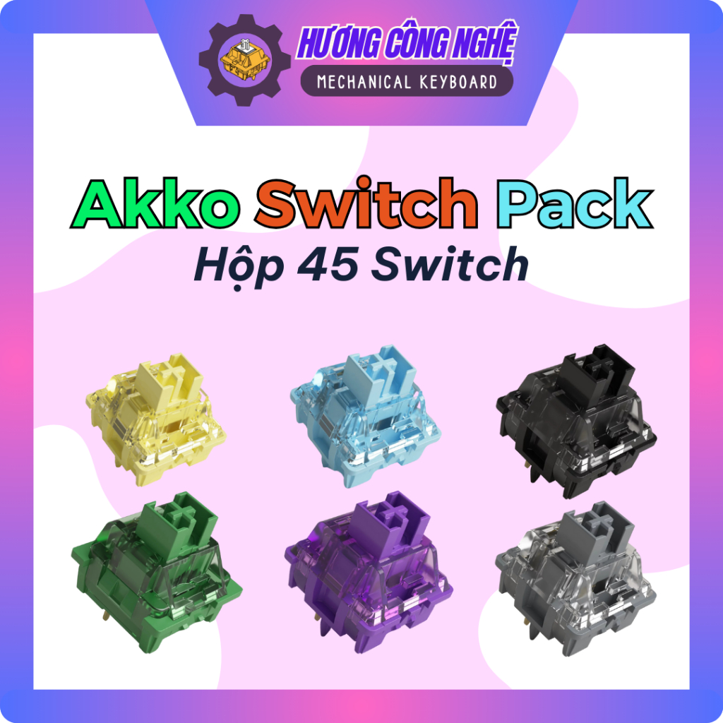 Switch Akko V3 Pro hộp 45 switch | Switch AKKO V3 PRO Yellow, Blue ...
