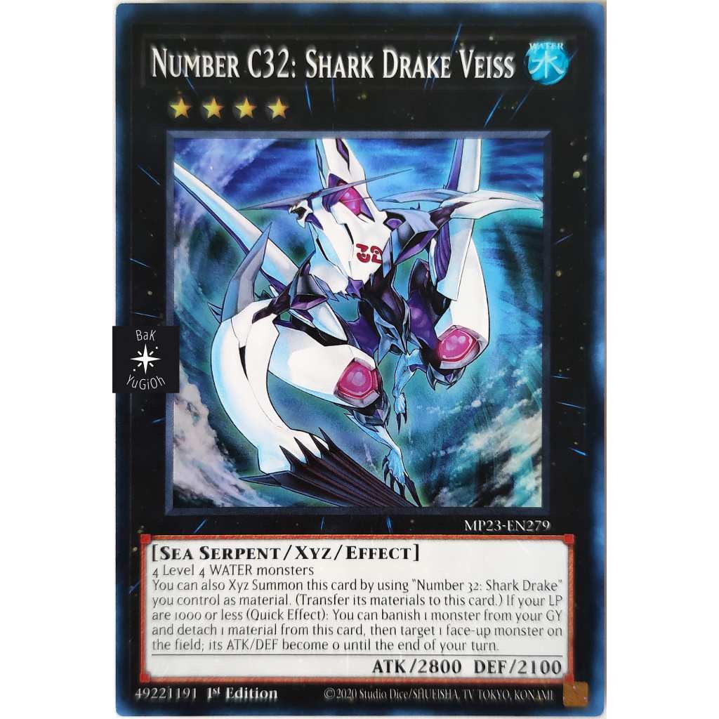 [BaK Yu-Gi-Oh!] [Thẻ Bài Chính Hãng] Number C32: Shark Drake Veiss |EN ...