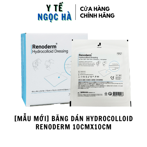 [Mẫu mới] Băng dán Hydrocolloid Renoderm 10cmx10cm, giữ ẩm làm lành vết ...