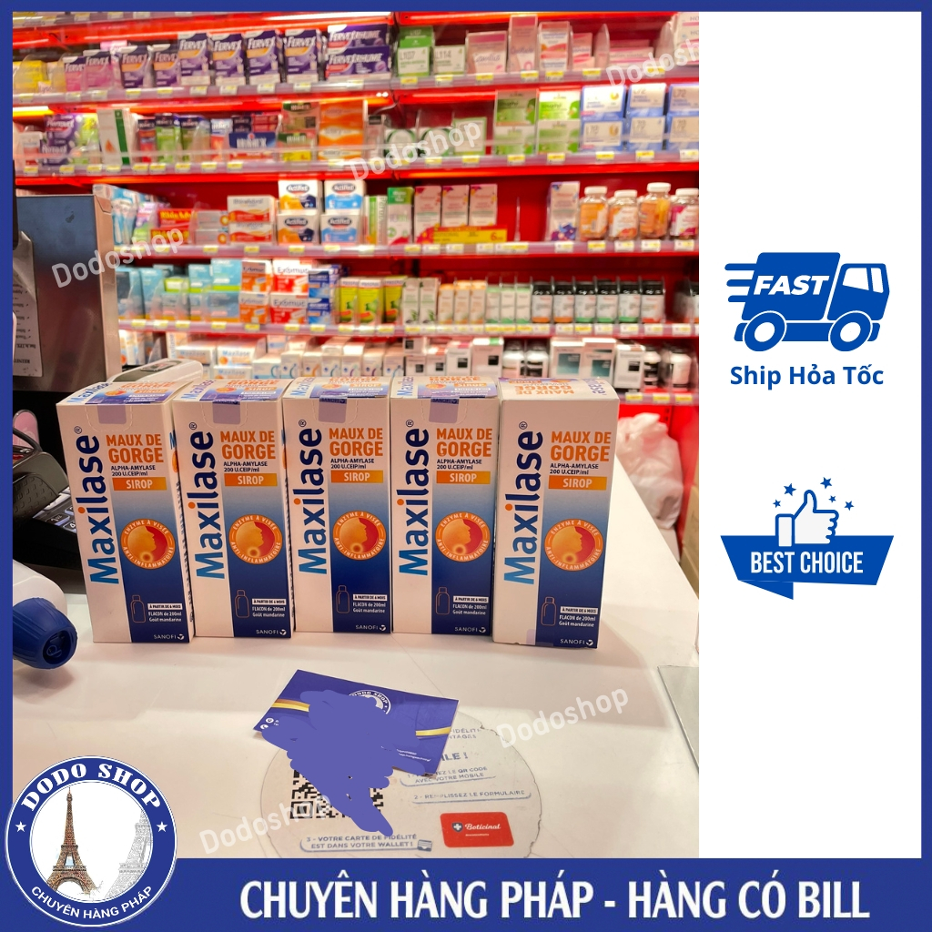 Siro Maxilase dành cho trẻ từ 6 tháng tuổi và người lớn hàng của Pháp ...