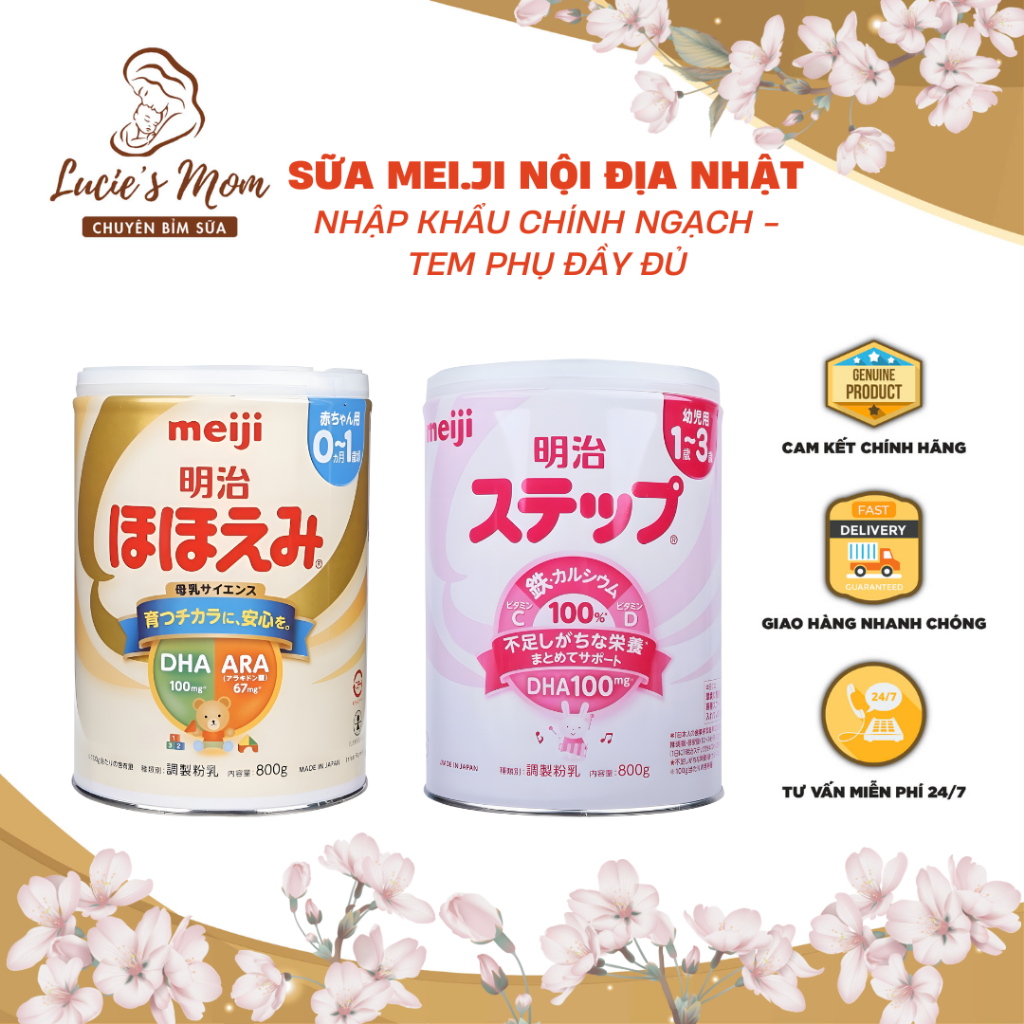 [Date mới] Sữa Meiji Nội Địa Nhật Lon 800g số 0-1 & 1-3 - Sữa Bột Công Thức Hộp 800g | Shopee ...