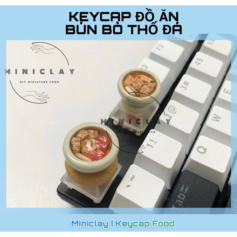 Keycap Đồ Ăn - Nút bàn phím cơ lẻ Bún Bò Thố Đá - Keycap Độc Quyền từ ...