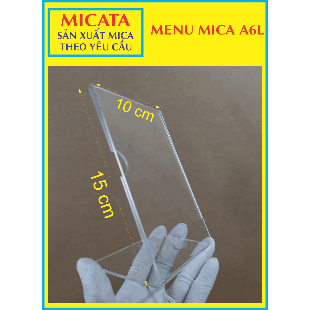 MENU MICA A6 L10 X15CM ok | Shopee Việt Nam